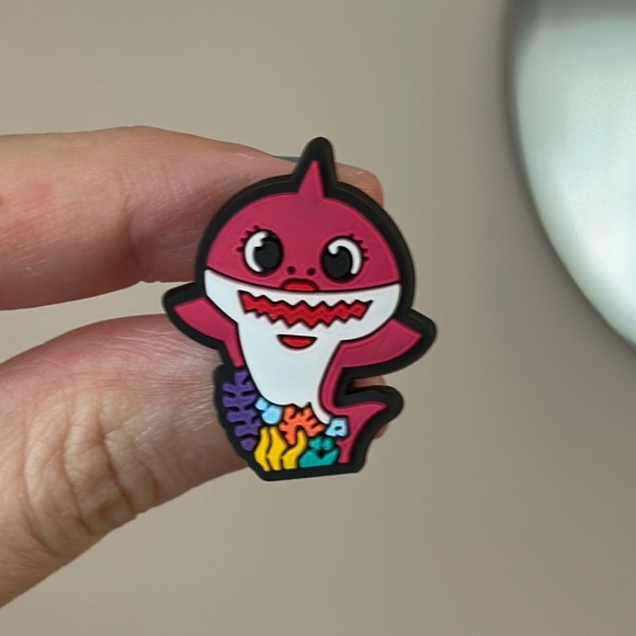 Accessories | 51 1015 Baby Shark Pink Croc Charm | Poshmark
